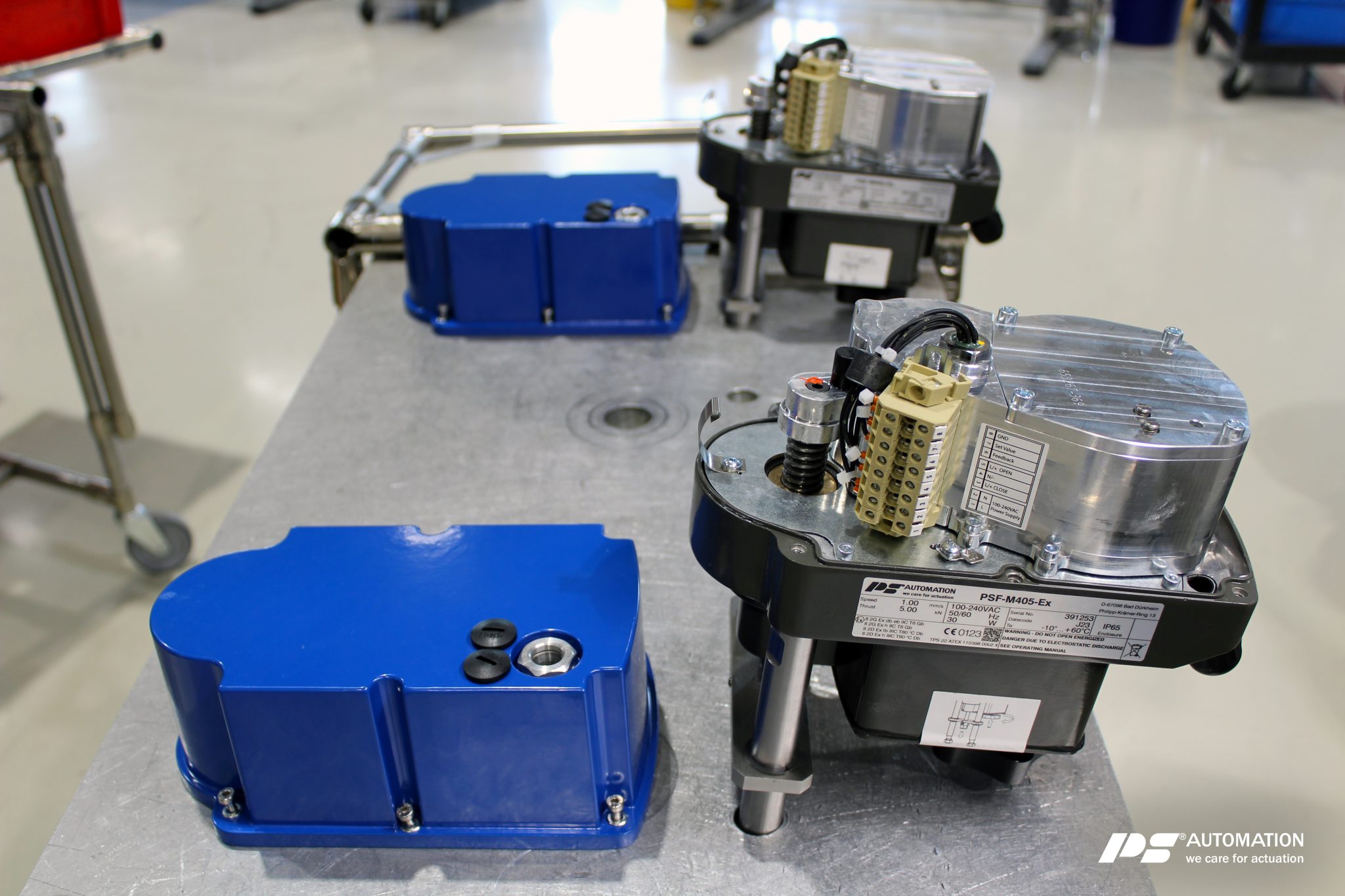 Production of 2 explosion-proof PSF-M405-EX actuators with ATEX ...
