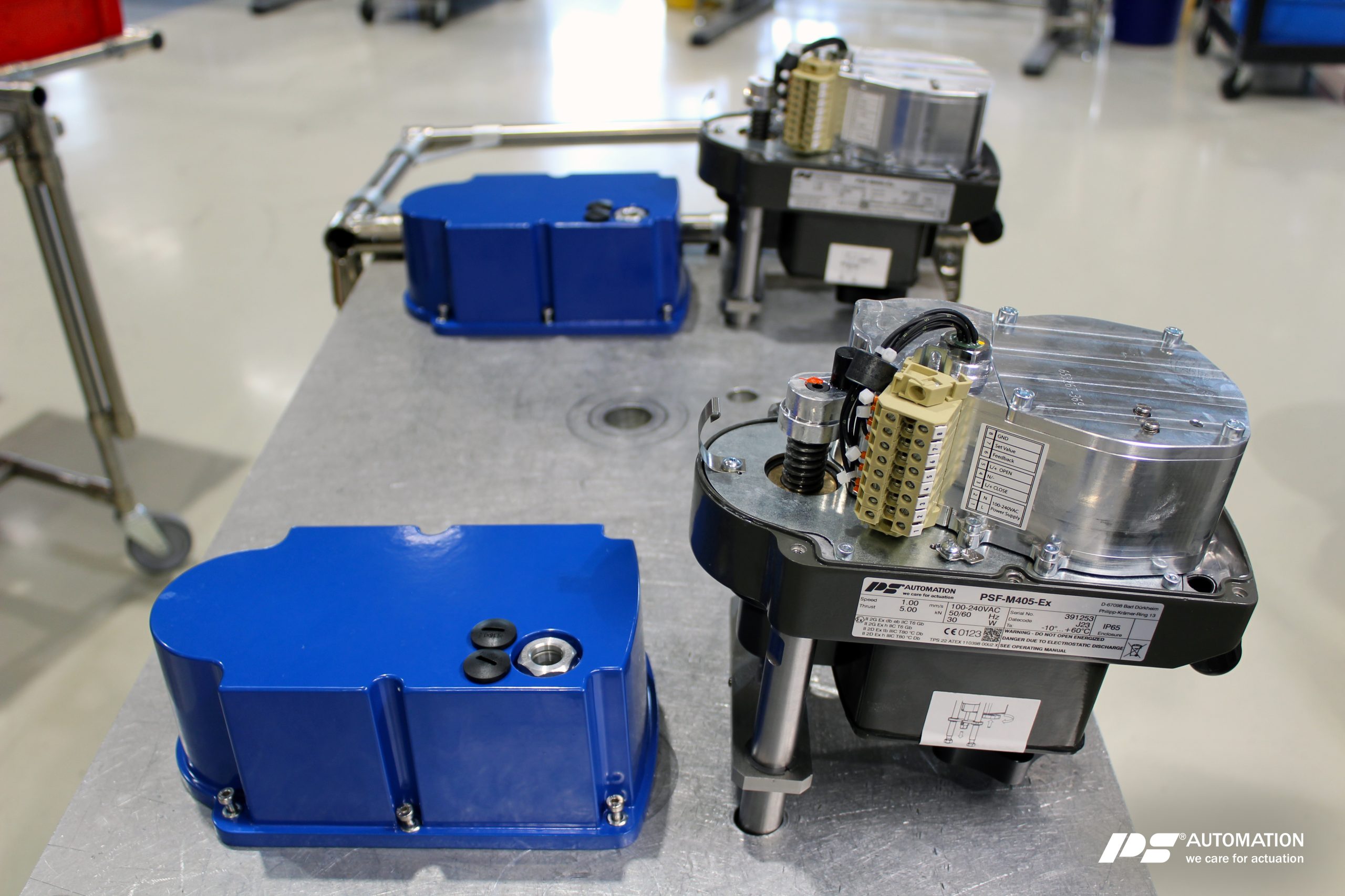 Production of 2 explosion-proof PSF-M405-EX actuators with ATEX ...
